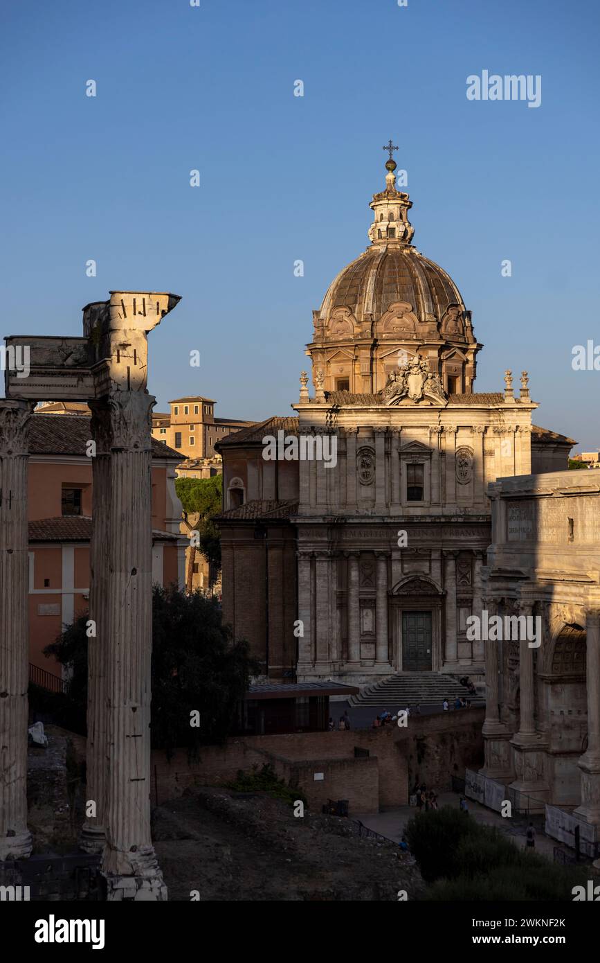 Ruins in the Roman Forum in Rome, Italy Stock Photo - Alamy