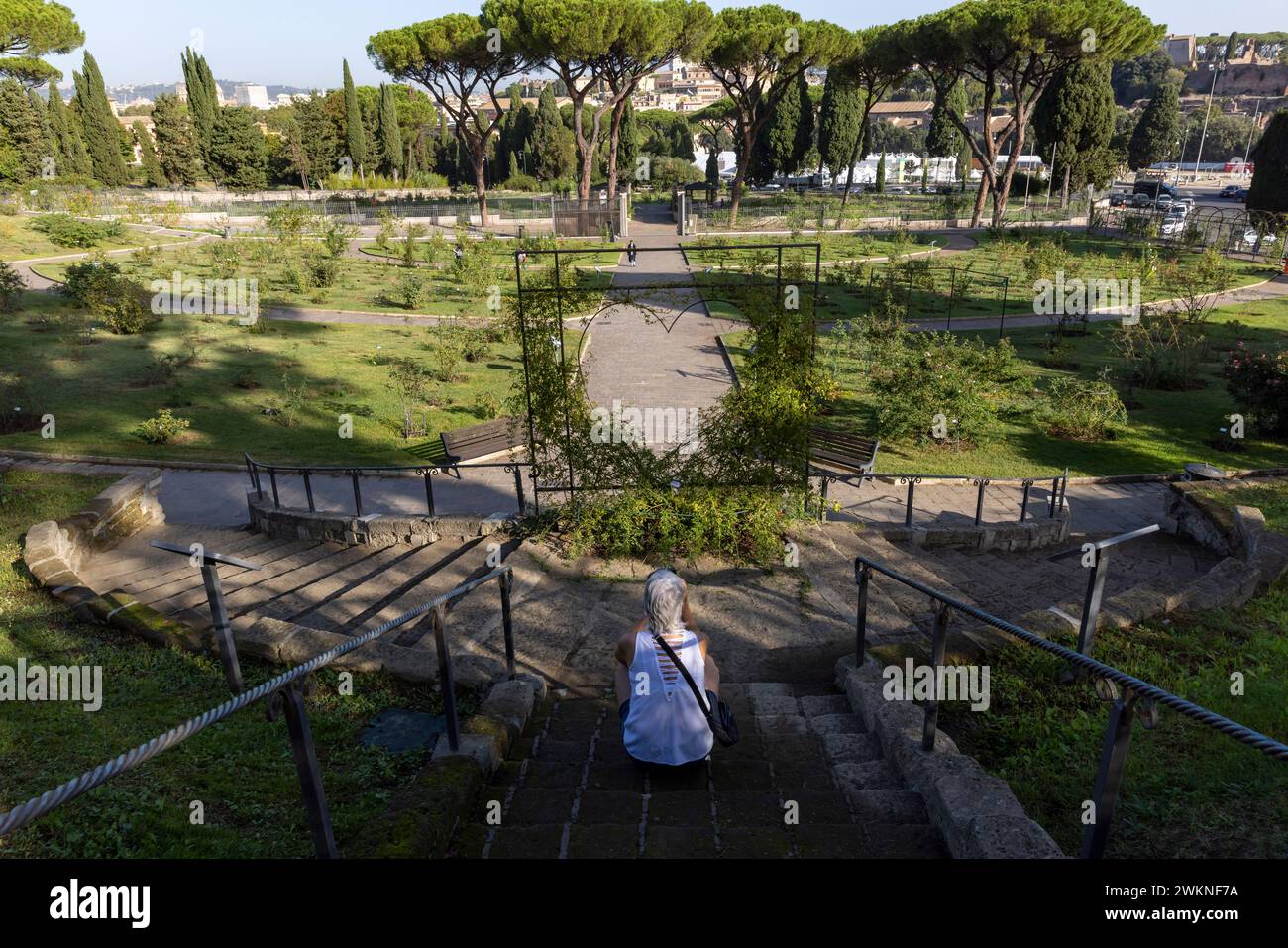 The Rose Garden, in Rome, Italy Stock Photo - Alamy