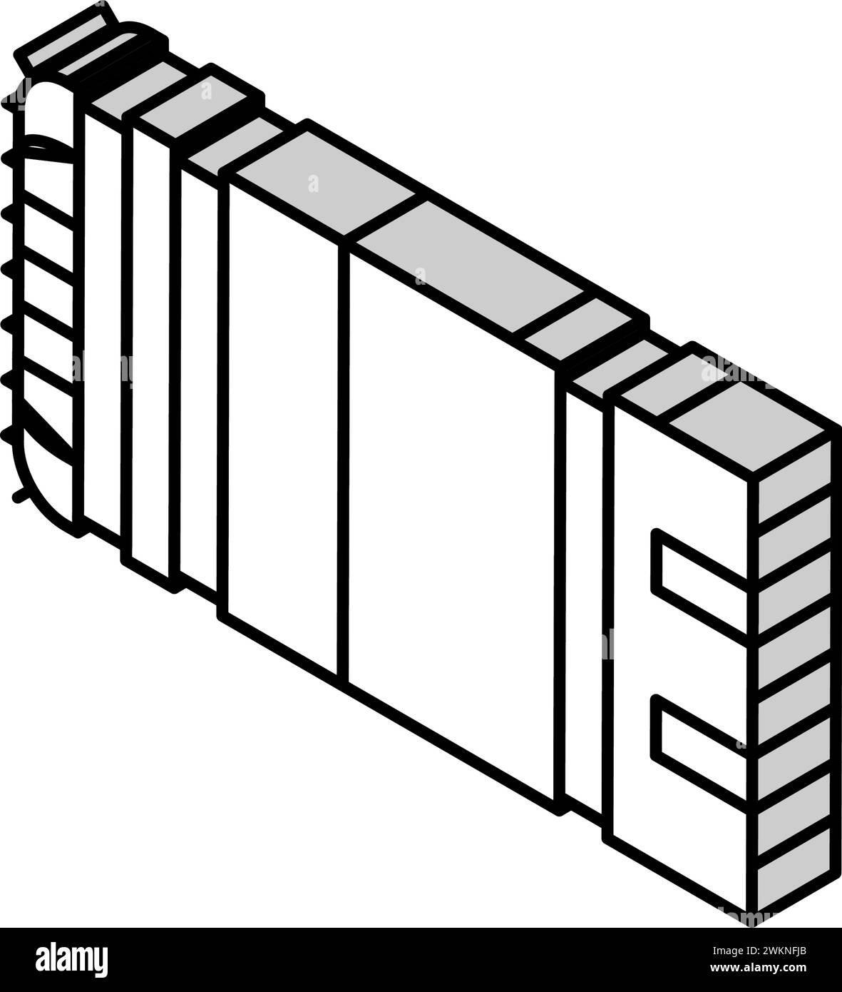 tunnel boring construction vehicle isometric icon vector illustration ...