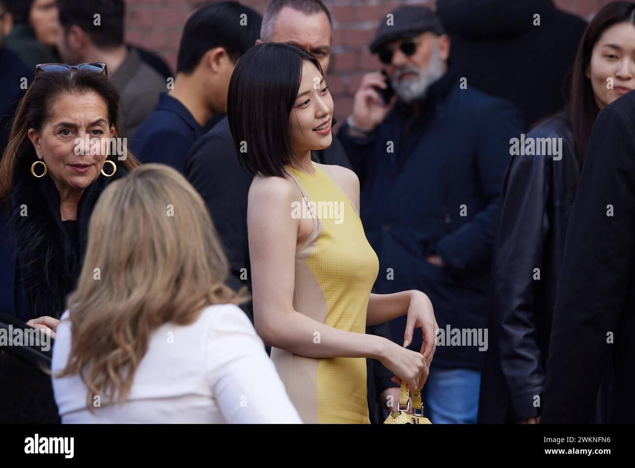 News - FENDI - FW 24-25 - Celebrity arrivals and street style An Ju-Jin ...