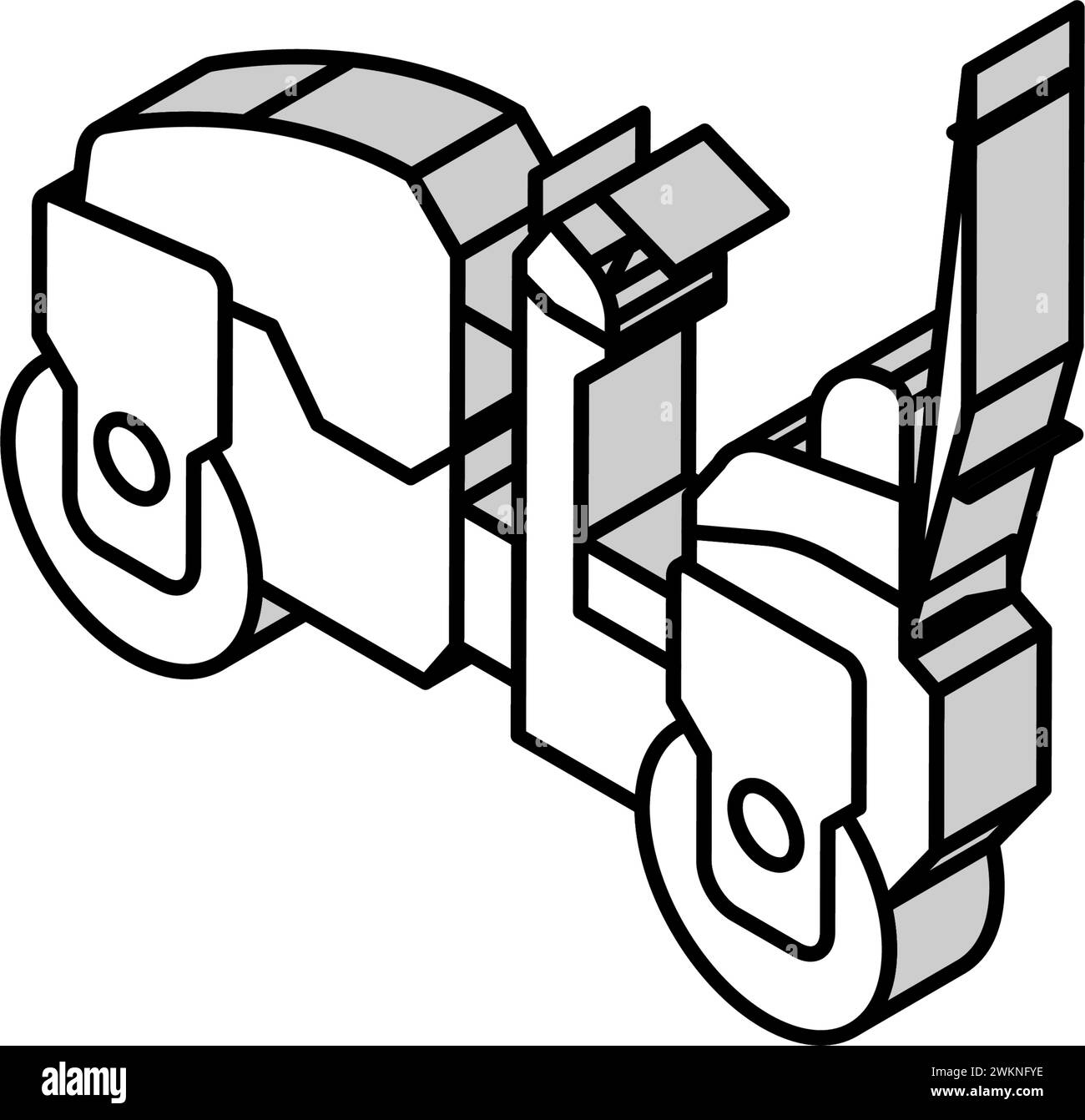 compaction roller construction vehicle isometric icon vector ...