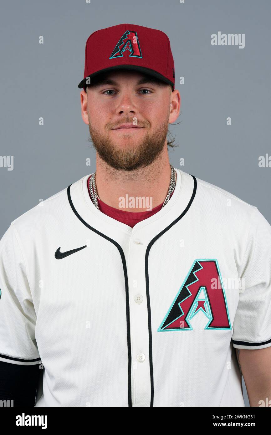 This is a 2024 photo of Ricky Karcher of the Arizona Diamondbacks ...