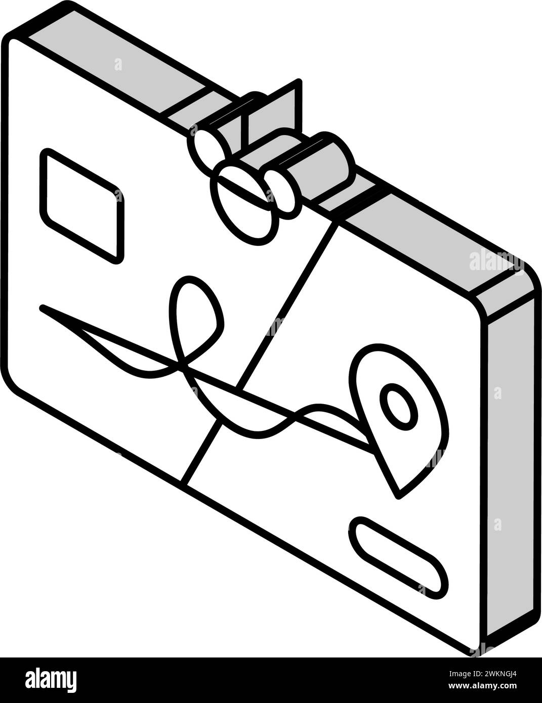 airline miles bank payment isometric icon vector illustration Stock ...