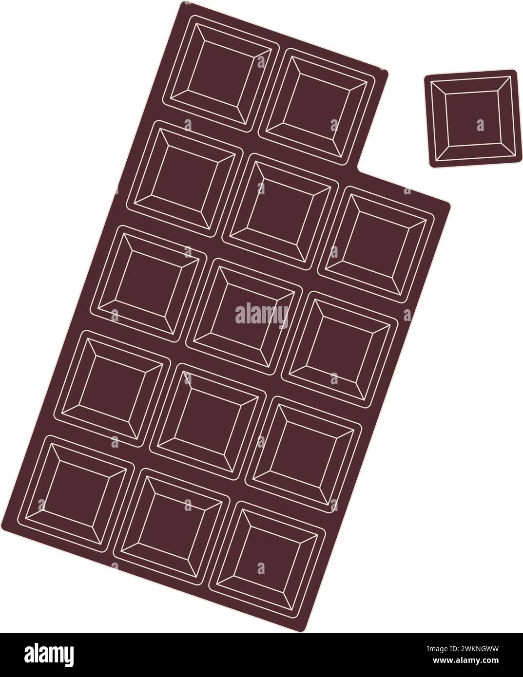 Colored chocolate bar Vector Stock Vector Image & Art - Alamy