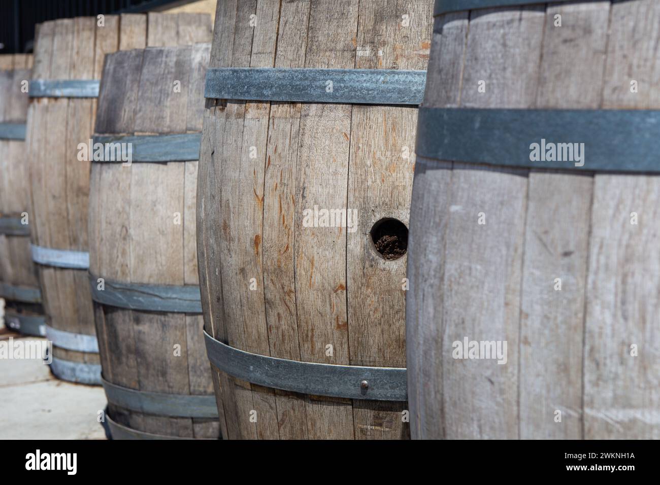 Recycled barrels hi-res stock photography and images - Alamy