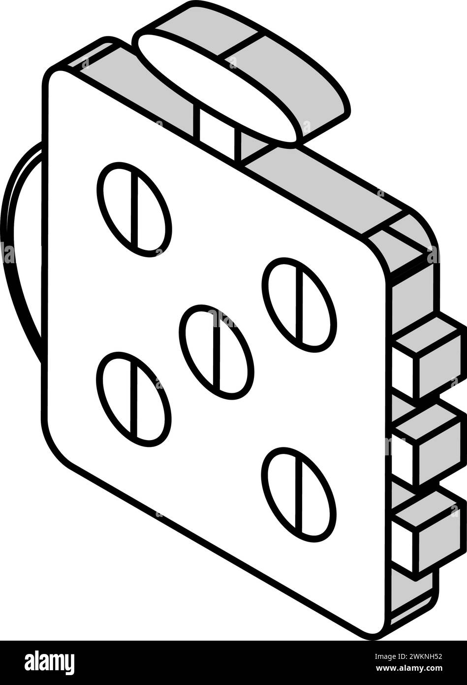 fidget cube toy isometric icon vector illustration Stock Vector Image ...