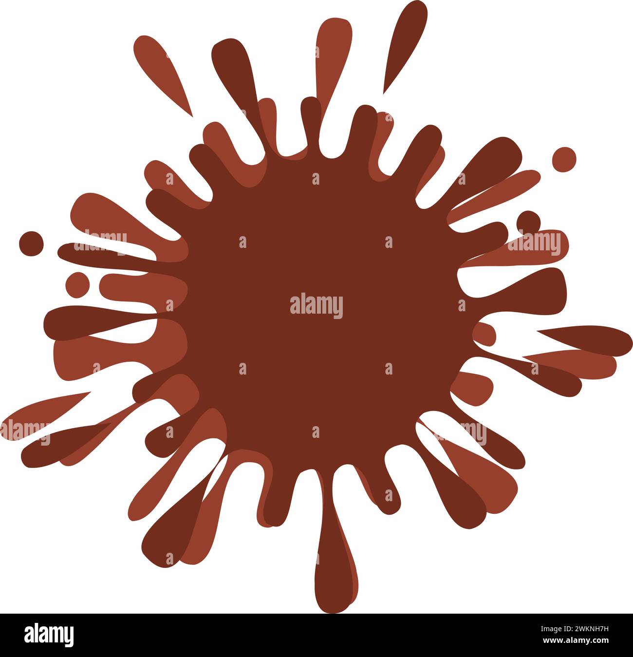 Colored chocolate splash icon Vector Stock Vector Image & Art - Alamy