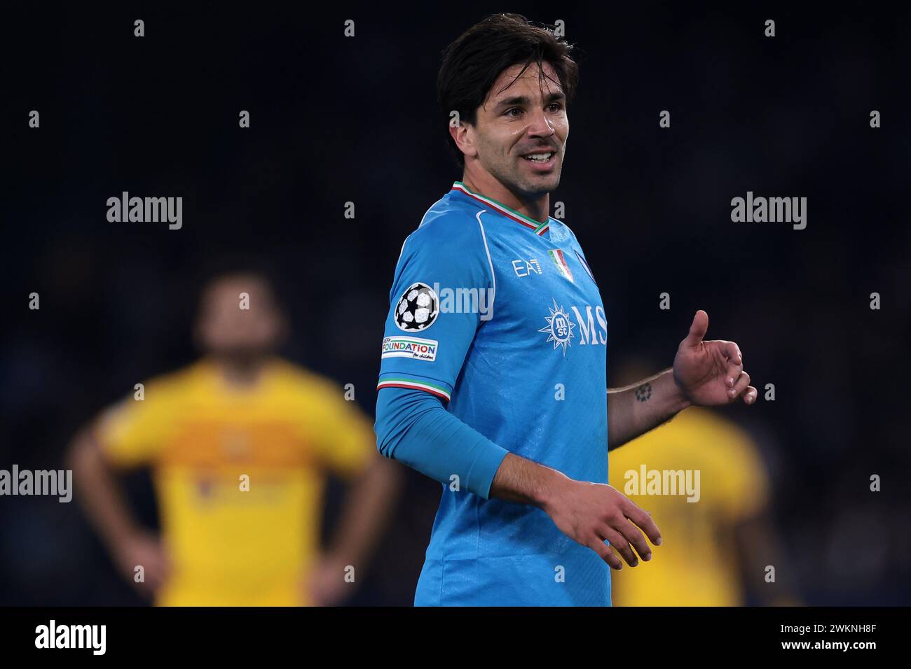 Naples, Italy, 21st February 2024. Giovanni Simeone of SSC Napoli ...