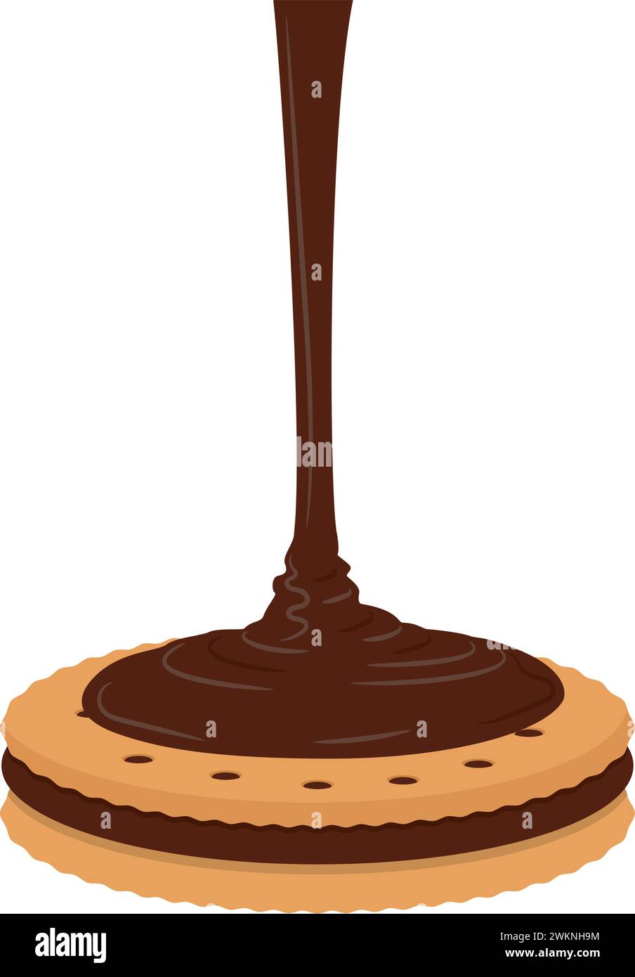 Colored chocolate cookie Vector Stock Vector Image & Art - Alamy