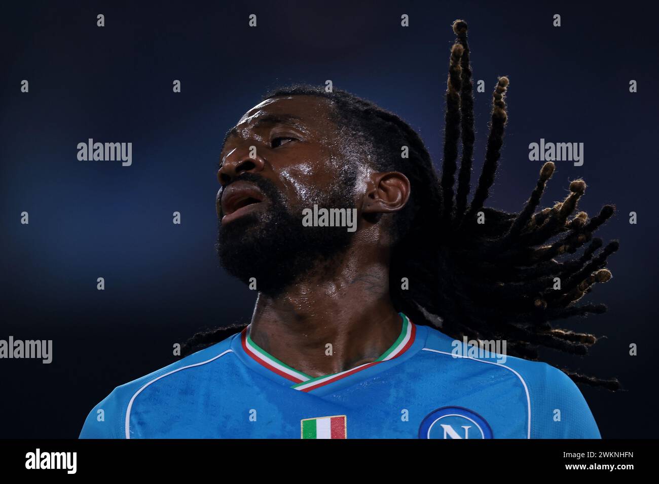 Naples, Italy, 21st February 2024. Frank Andre Anguissa of SSC Napoli ...