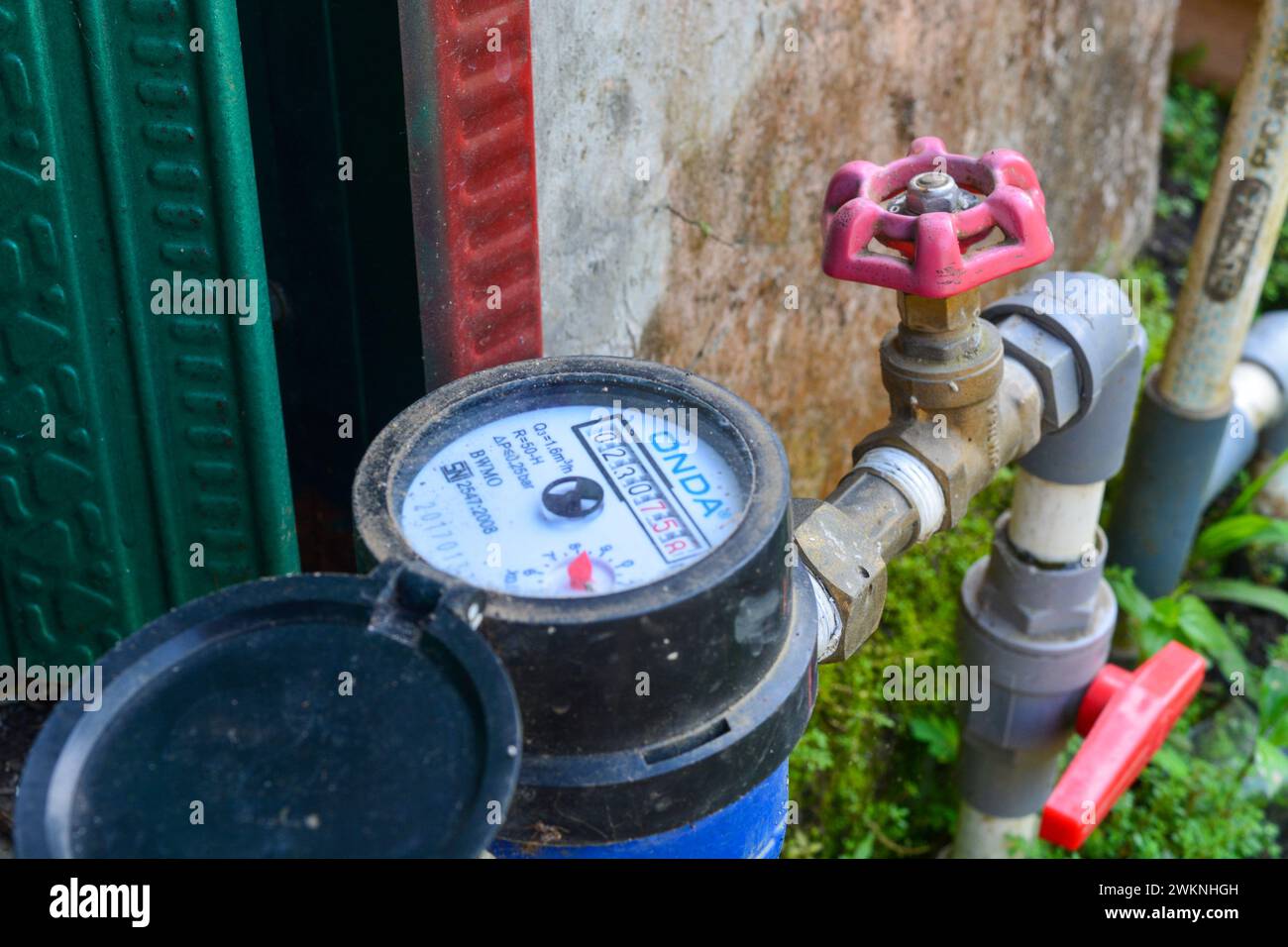 May 29, 2023. Water meter installation owned by the Wonosobo Indonesia ...