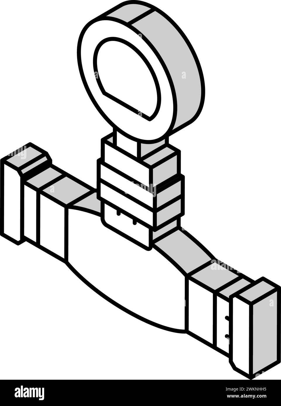 technology pipeline isometric icon vector illustration Stock Vector ...