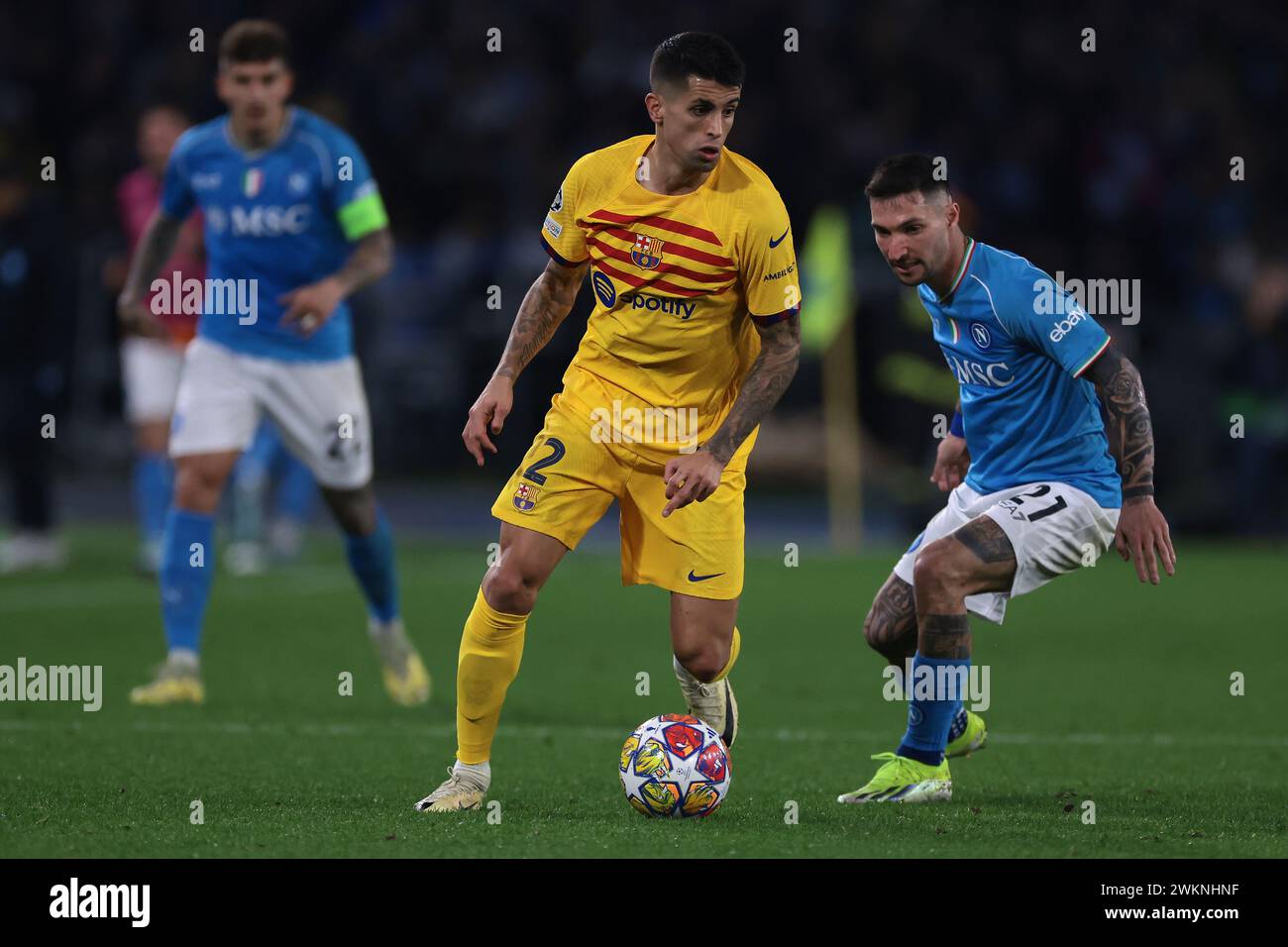 Naples, Italy. 21st Feb, 2024. Giovanni Di Lorenzo of SSC Napoli looks ...