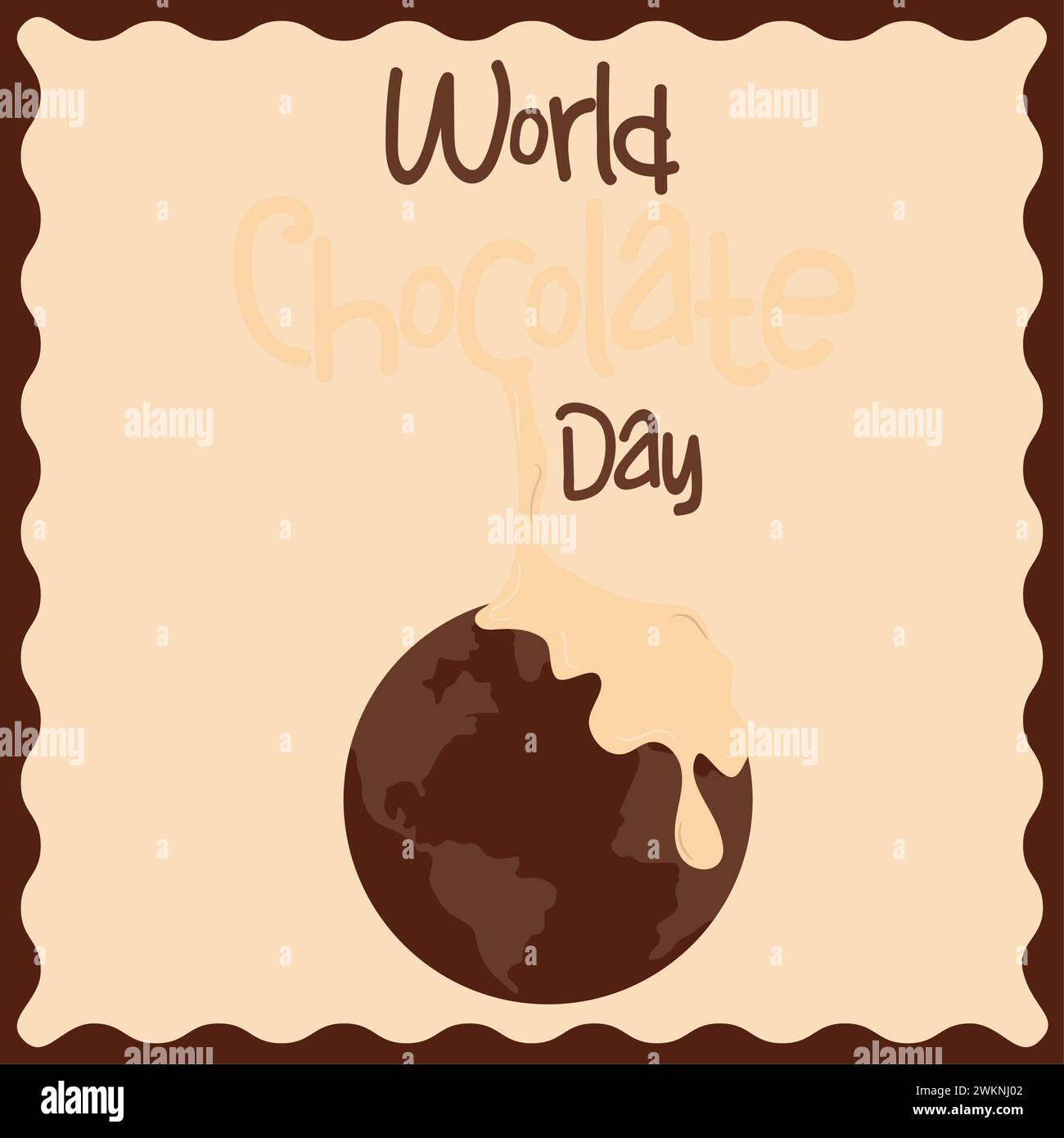 Chocolate earth Stock Vector Images - Alamy