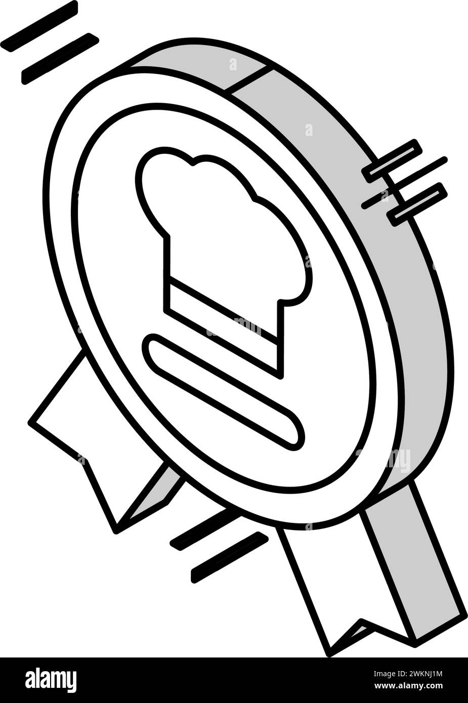 cooking competitions restaurant chef isometric icon vector illustration ...