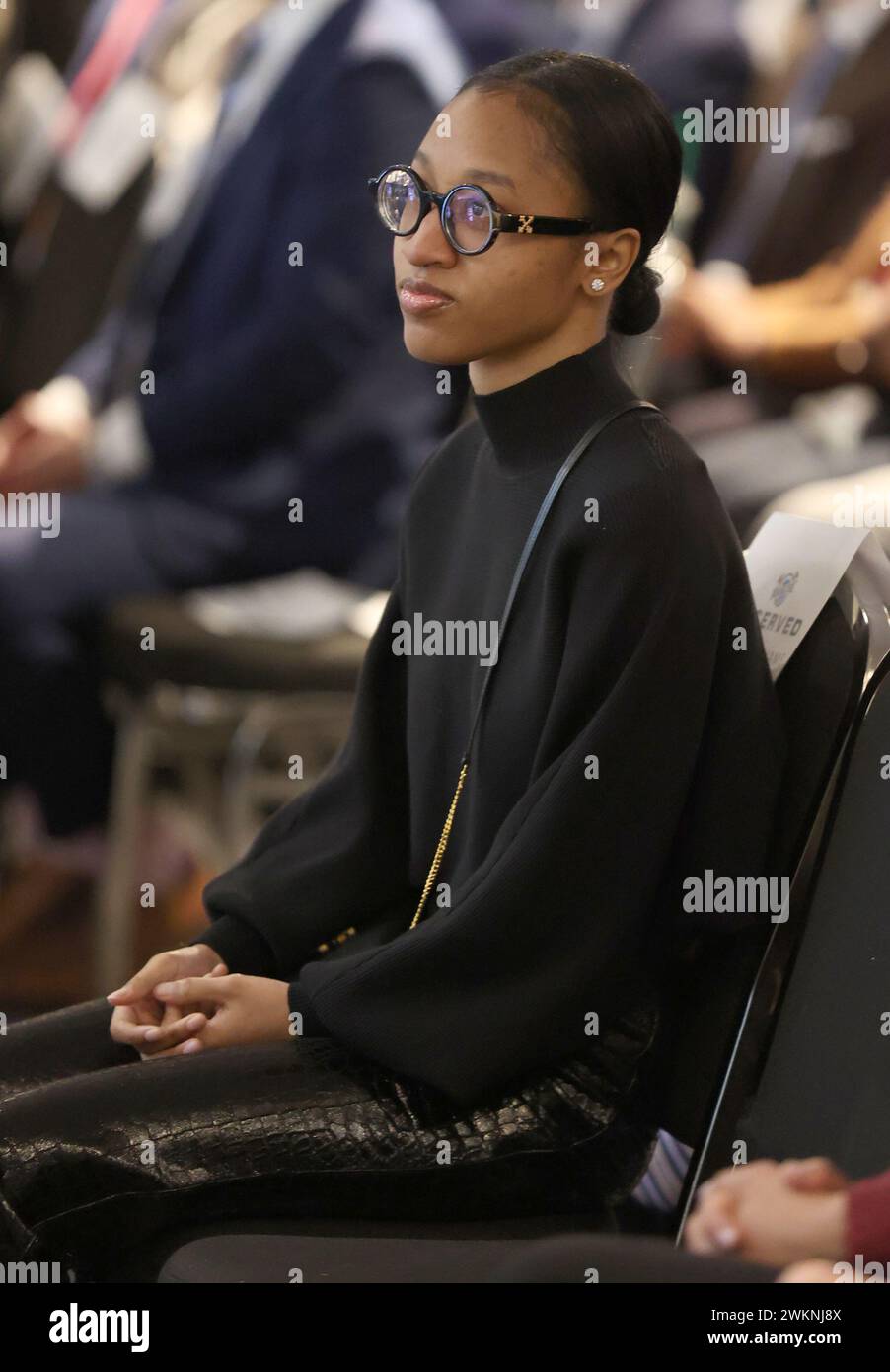 New Orleans, USA. 21st Feb, 2024. Official Super Bowl logo designer ...