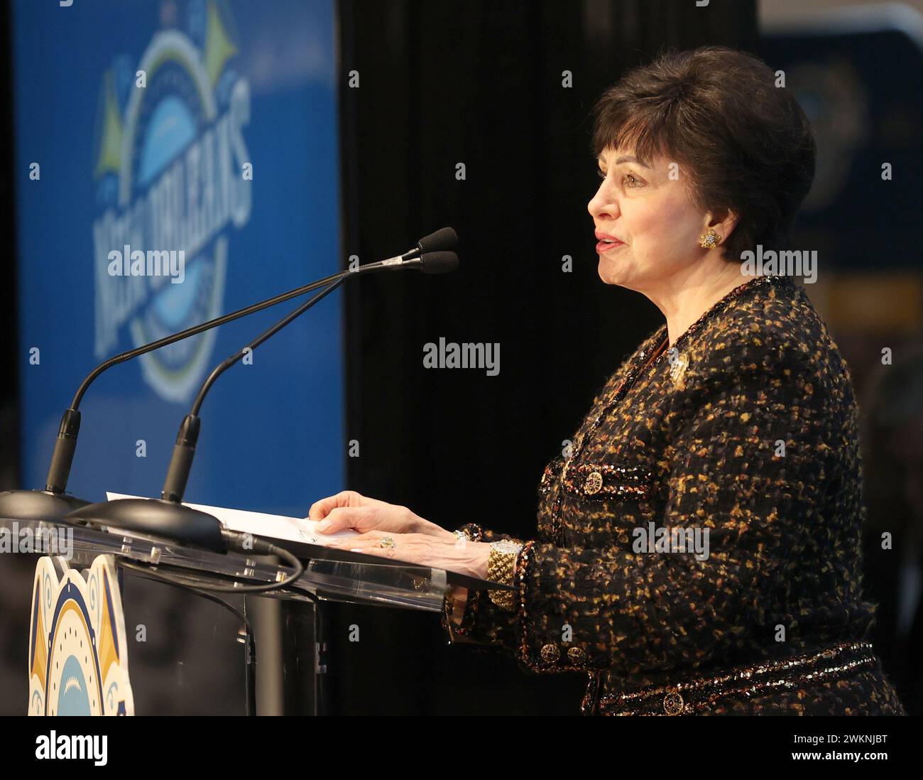 New Orleans, USA. 21st Feb, 2024. New Orleans Saints Owner Gayle Benson ...