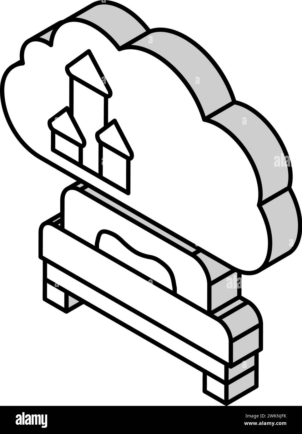 bedtime story sleep night isometric icon vector illustration Stock ...