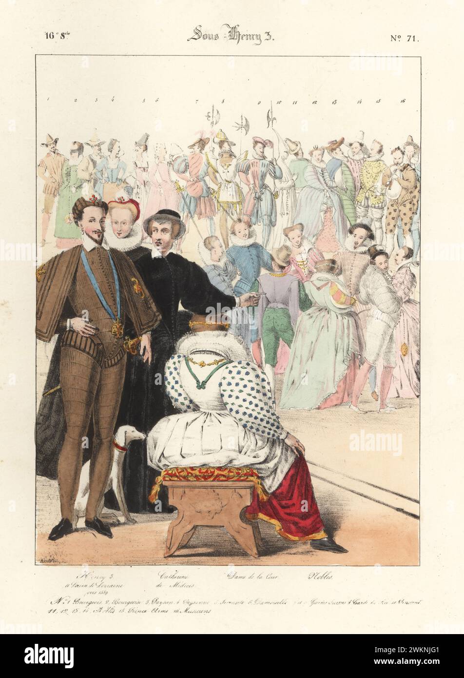 King Henry III of France, Queen Louise of Lorraine, Catherine de ...