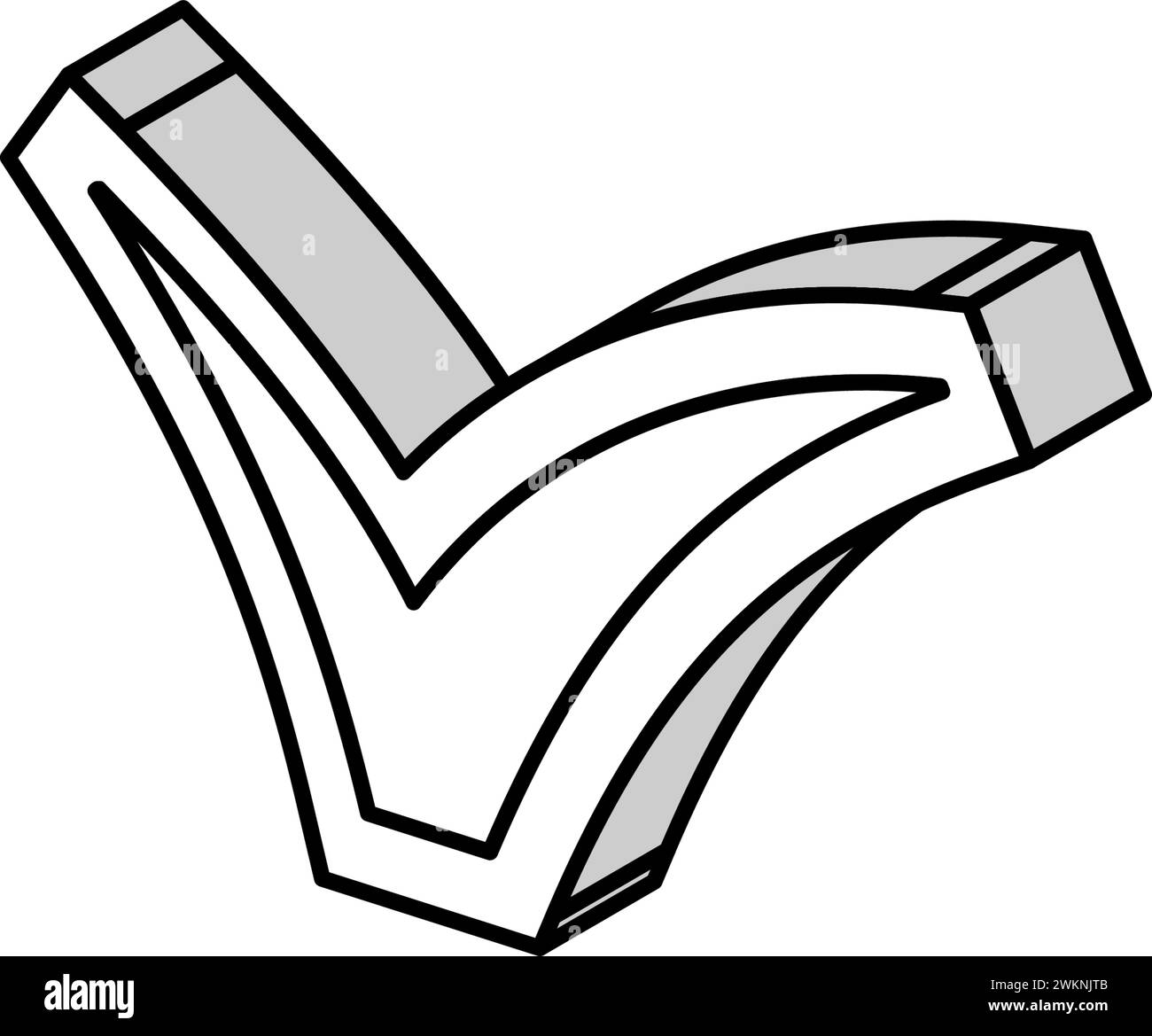 Check list green right mark Black and White Stock Photos & Images - Alamy