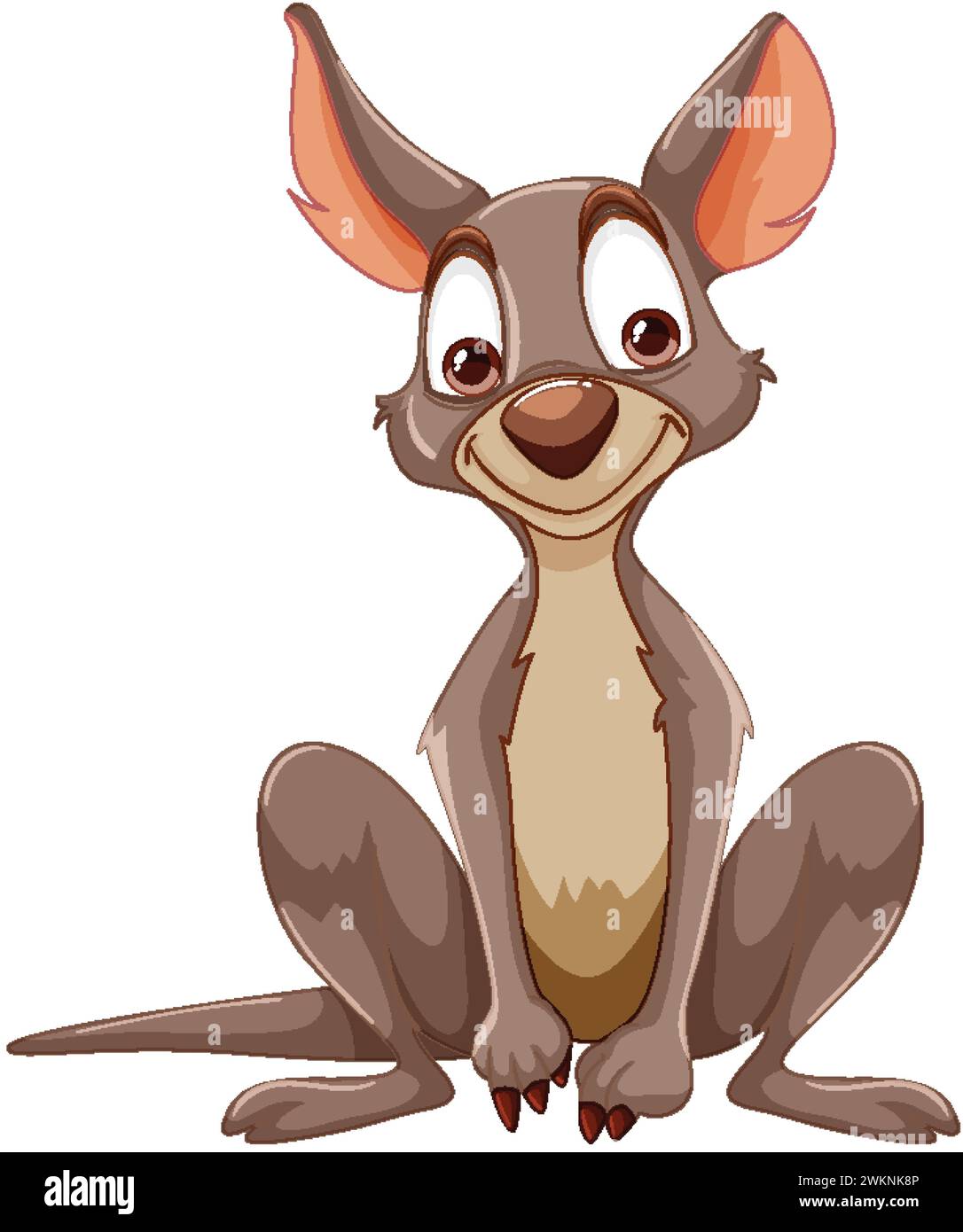 Adorable bush baby character with a big smile Stock Vector Image & Art ...