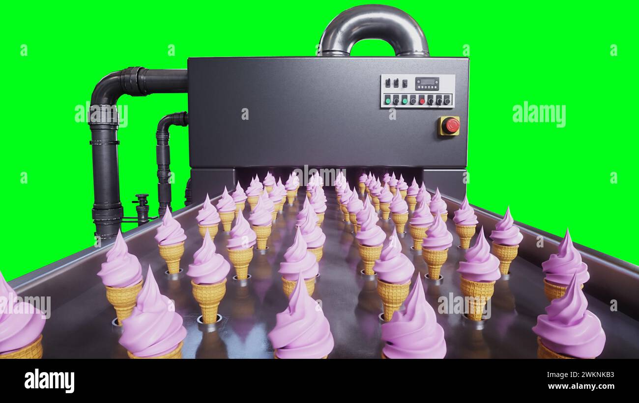 Food production line icecream hi-res stock photography and images - Alamy