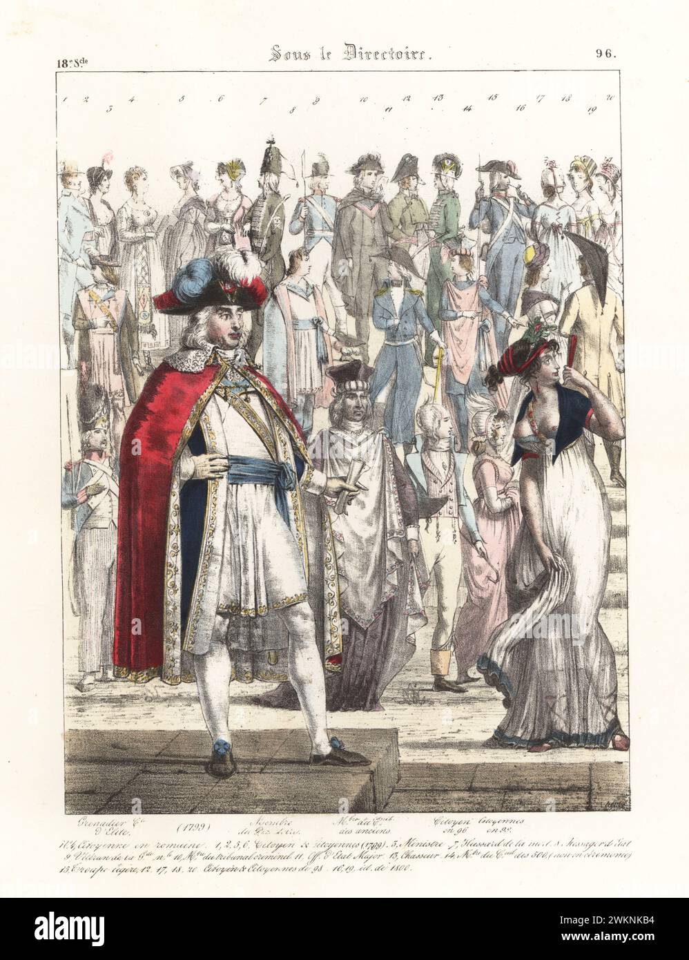 Members of the Directory and Consul des Anciens, and revolutionary ...