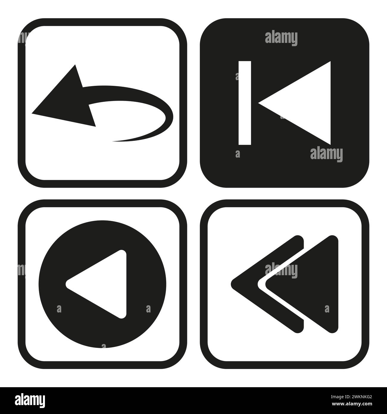 Set of simple icons. Vector illustration. EPS 10 Stock Vector Image ...