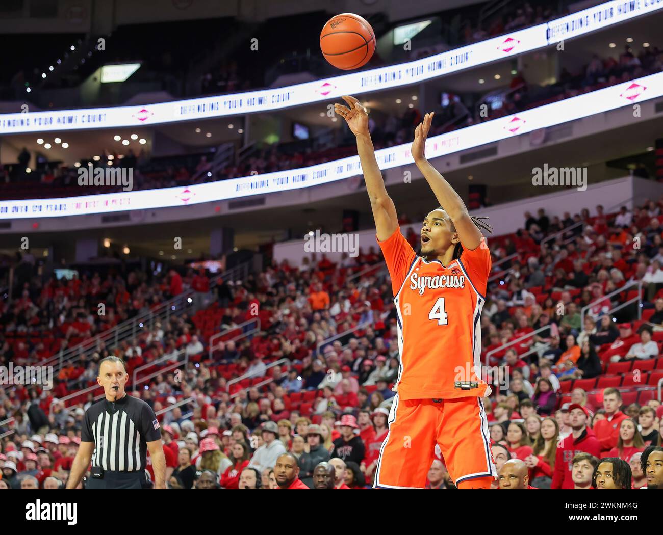 Raleigh, North Carolina, USA. 20th Feb, 2024. Syracuse Orange forward ...