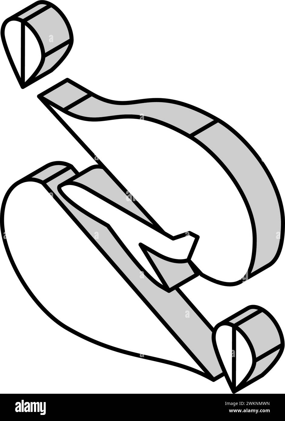 airplane track map location isometric icon vector illustration Stock ...