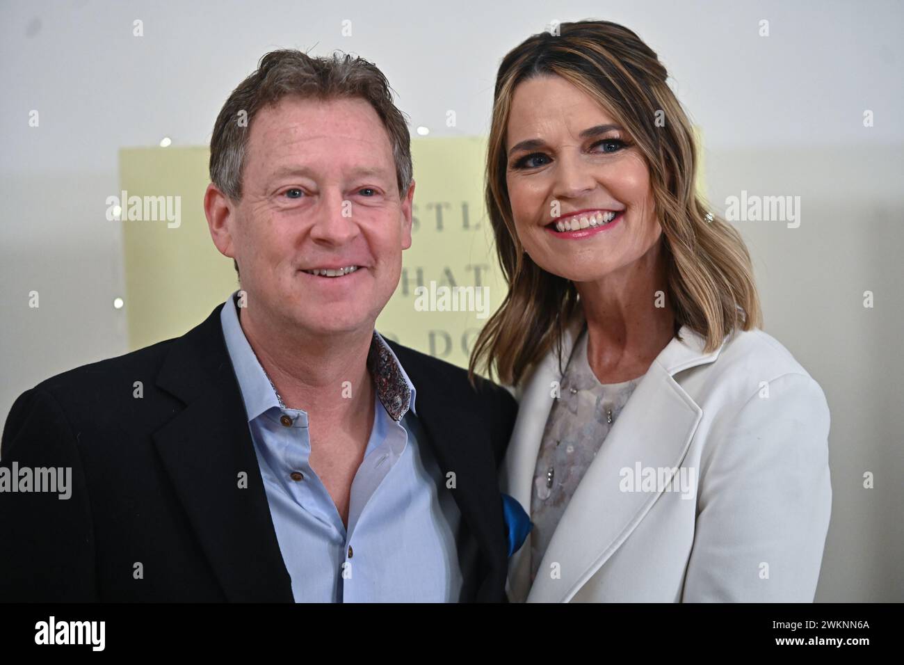 Michael Feldman and Savannah Guthrie Stock Photo - Alamy
