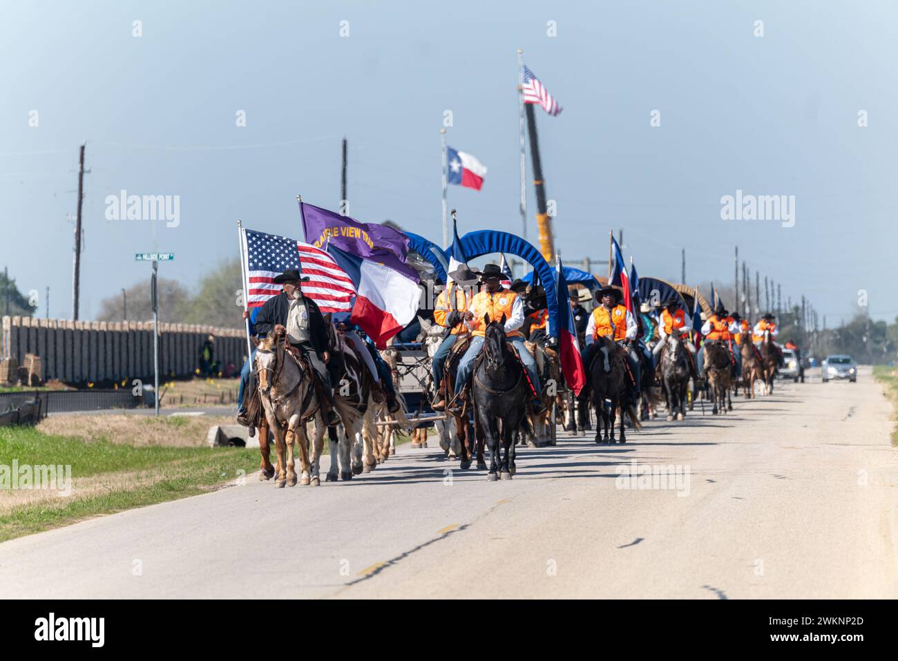 Prairie View, Texas, USA. 20th Feb, 2024. The Prairie View Trail Riders ...