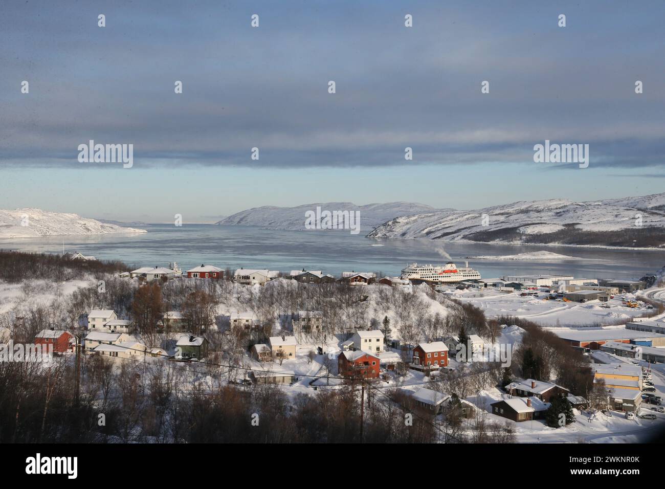Kirkenes. 21st Feb, 2024. This photo taken on Feb. 21, 2024 shows the ...