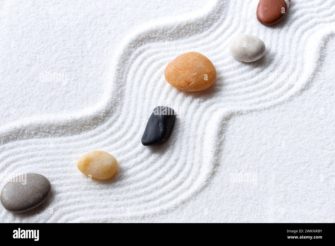 Zen pebble garden hi-res stock photography and images - Alamy