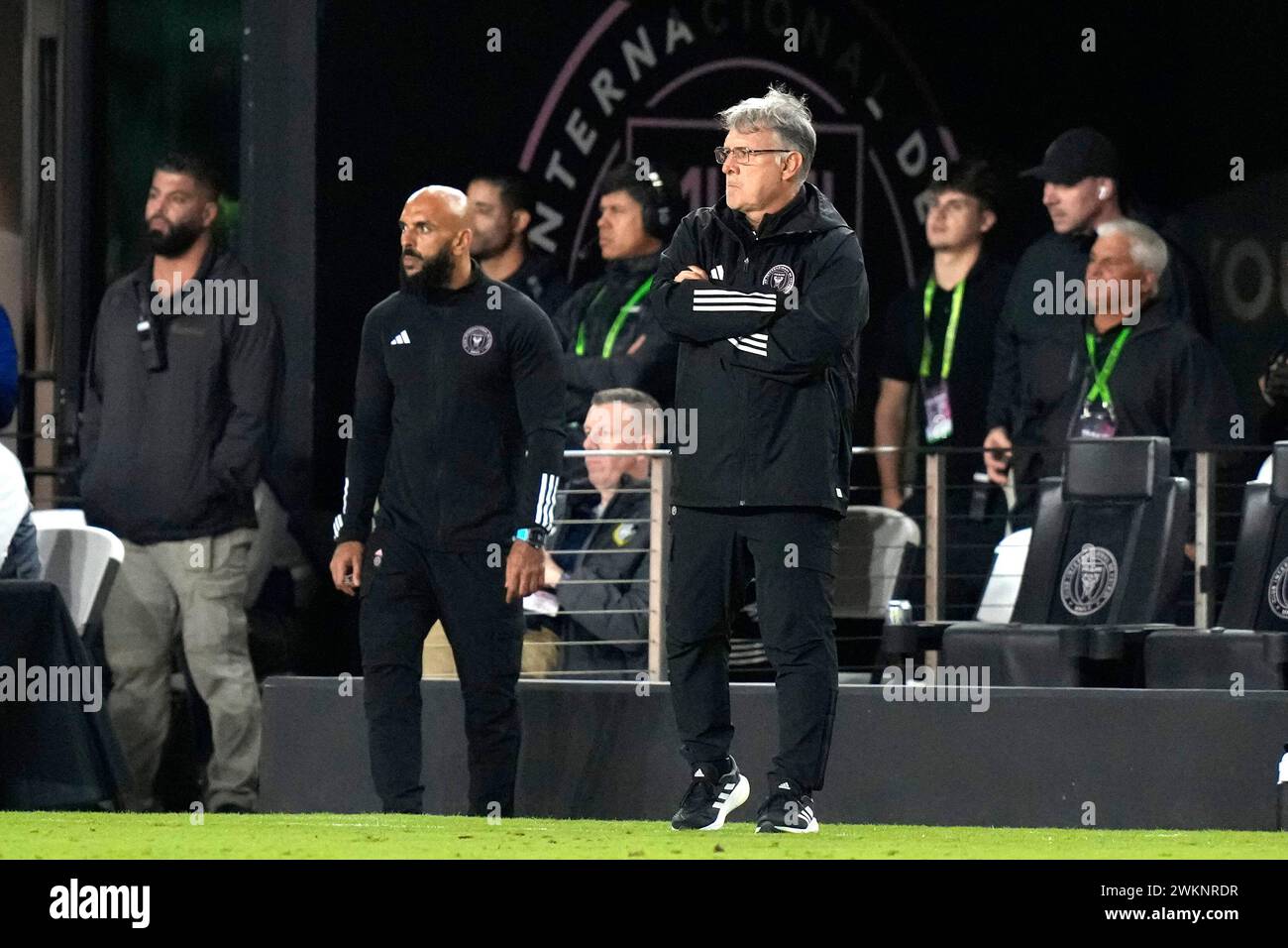 Inter Miami head coach Gerardo "Tata" Martino watches during the second ...
