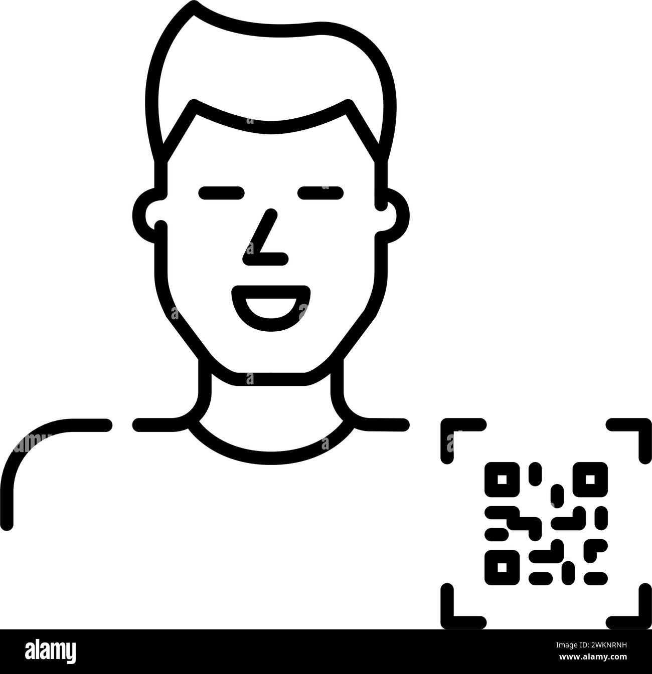 Woman paying scan phone Cut Out Stock Images & Pictures - Alamy