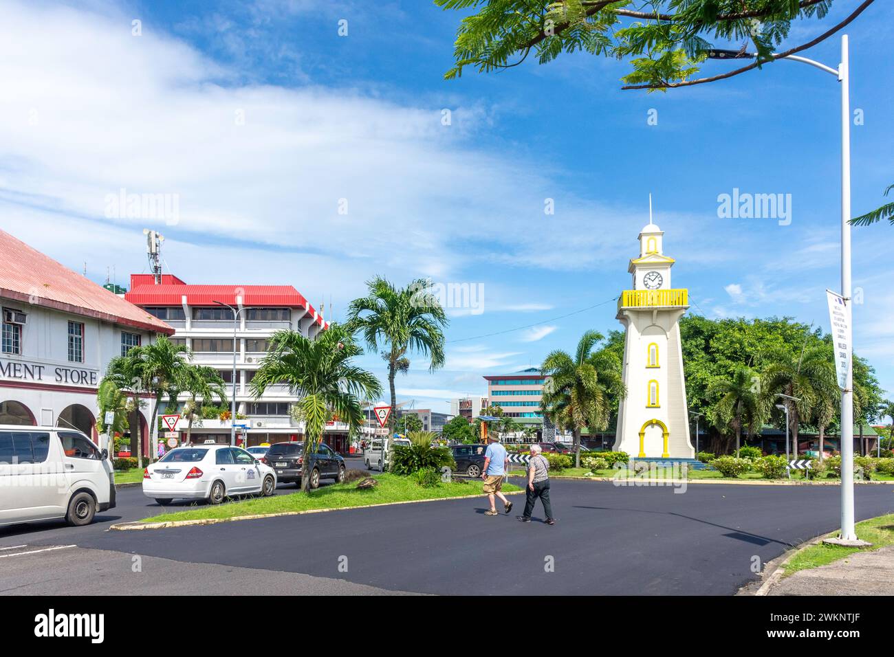 Apia Town Clock Tower, Town Centre, Beach Road, Apia, Upolu Island ...