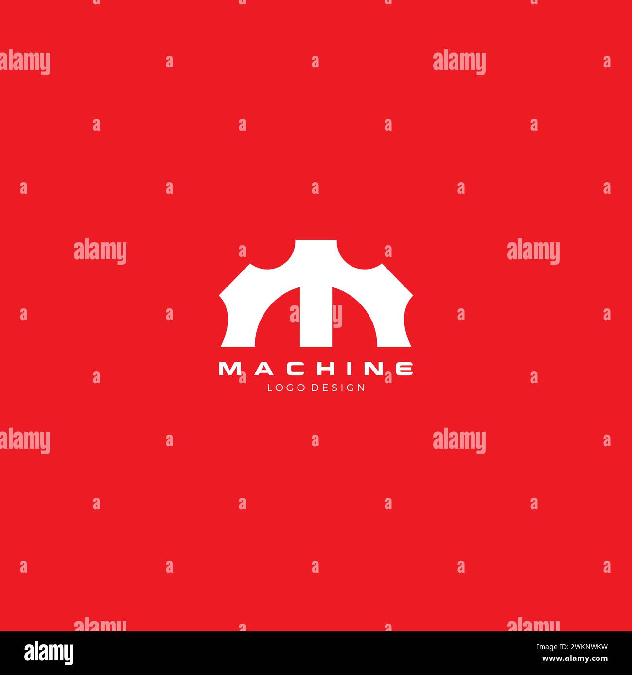 M Machine Logo Simple ans strong design. Letter M Logo Stock Vector ...