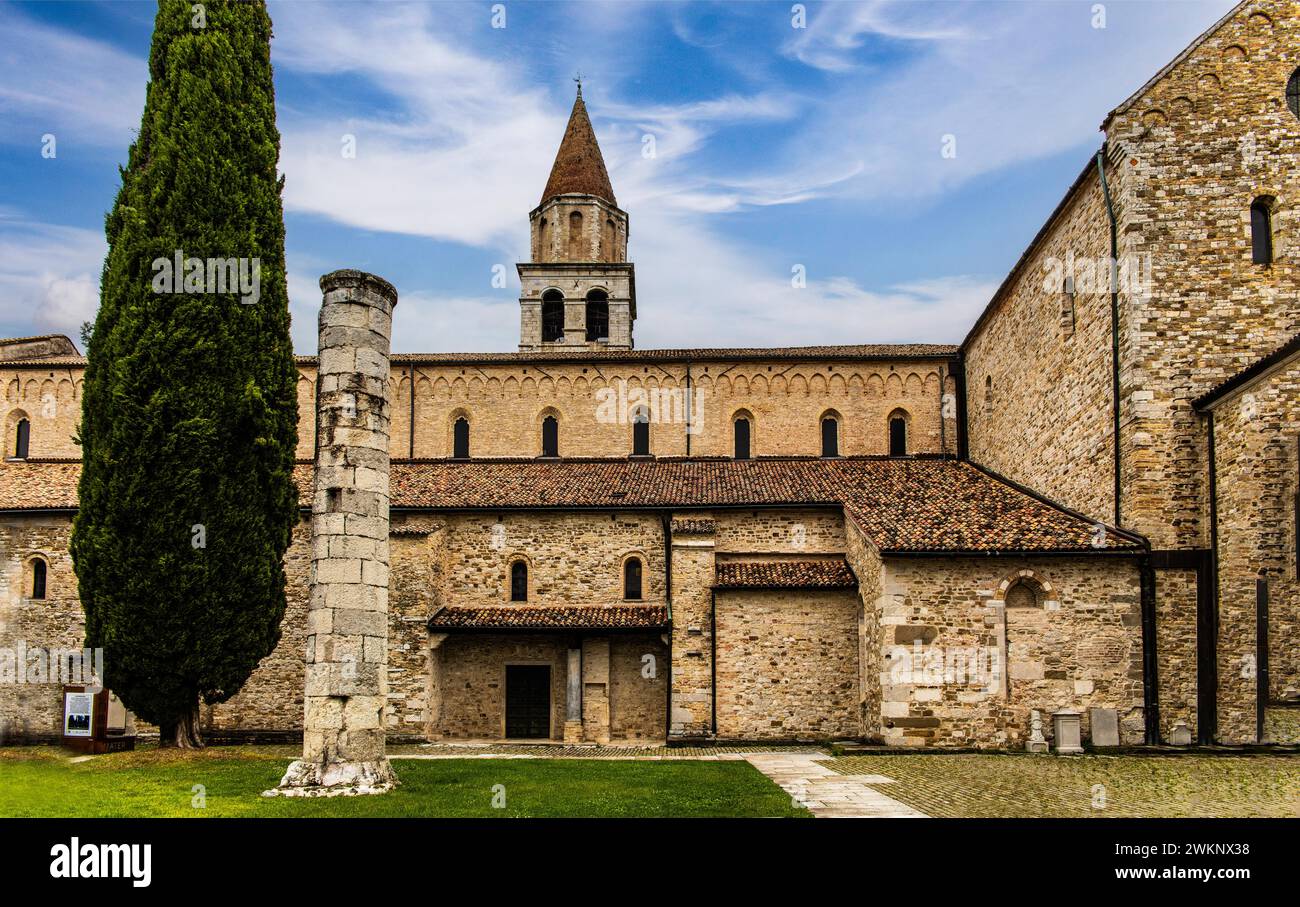 Basilica of Aquileia from the 11th century, largest floor mosaic of the ...