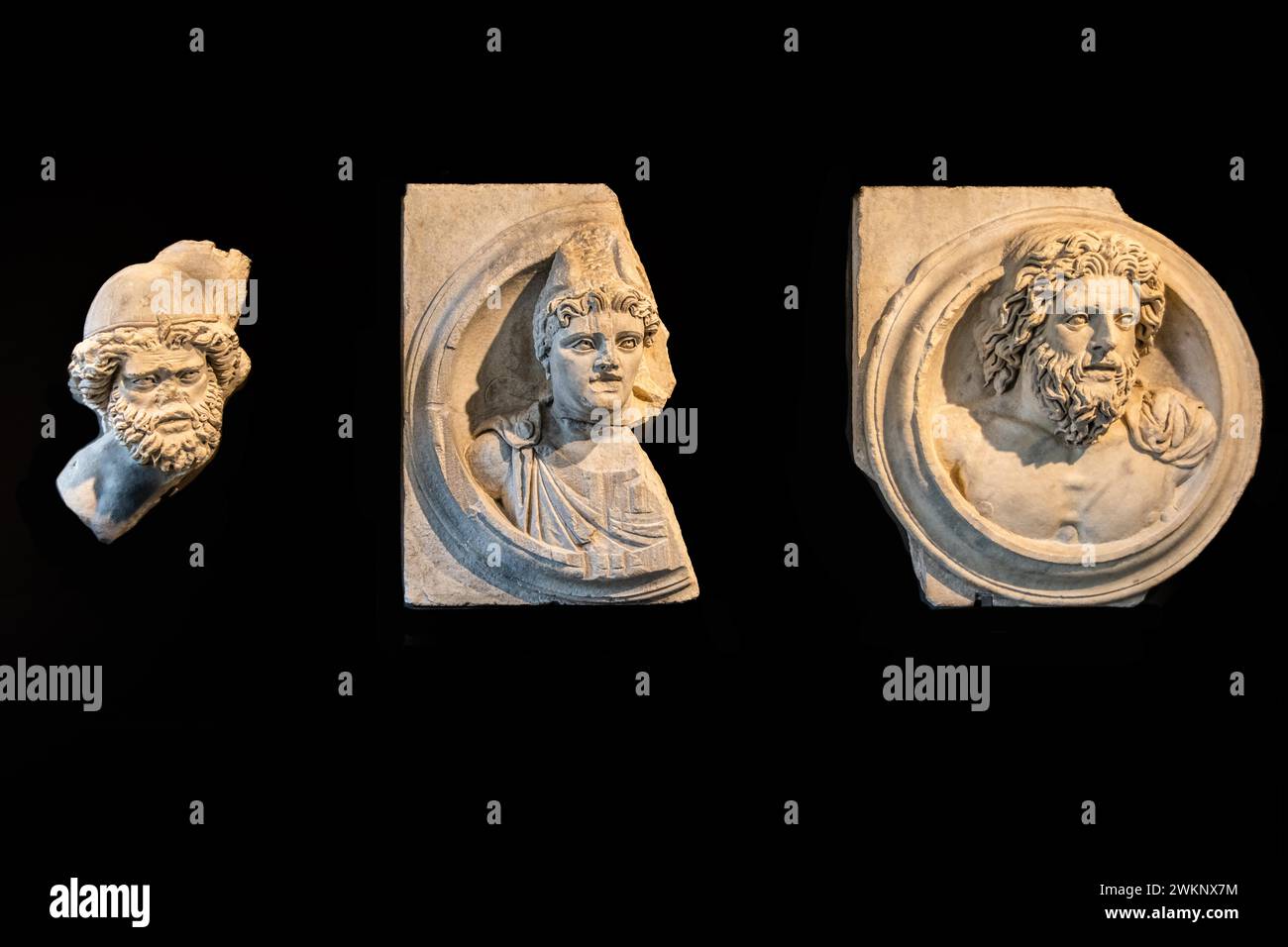 Monumental sculptures, National Archaeological Museum, Villa Cassis ...