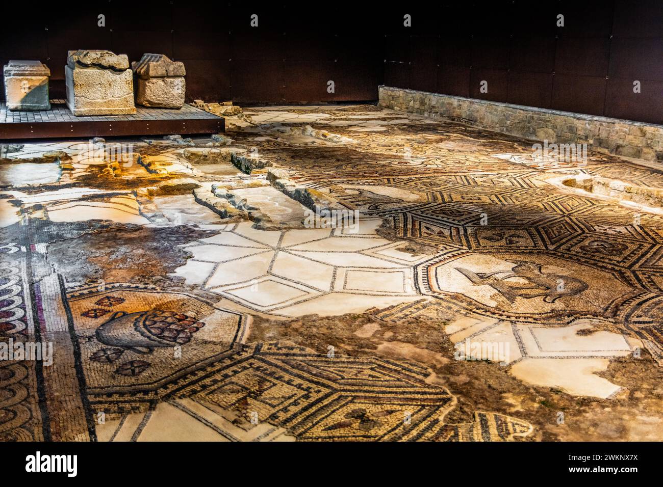 South Hall, from the 4th century, Basilica of Aquileia from the 11th ...