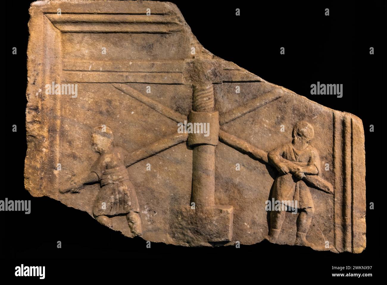 Relief showing grape pressing, 3rd century, National Archaeological ...