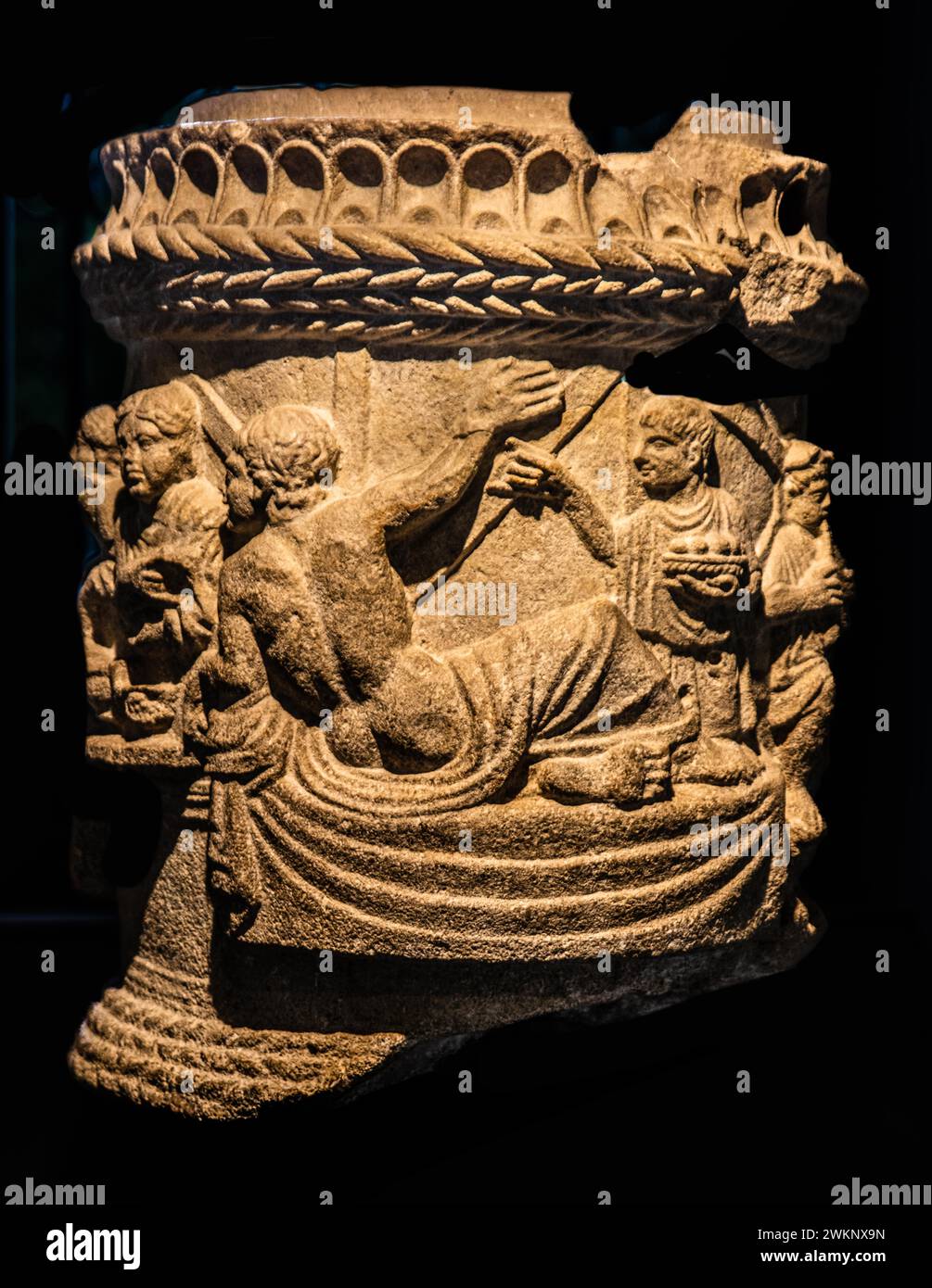 Urn with banquet scene, 1st century, National Archaeological Museum ...