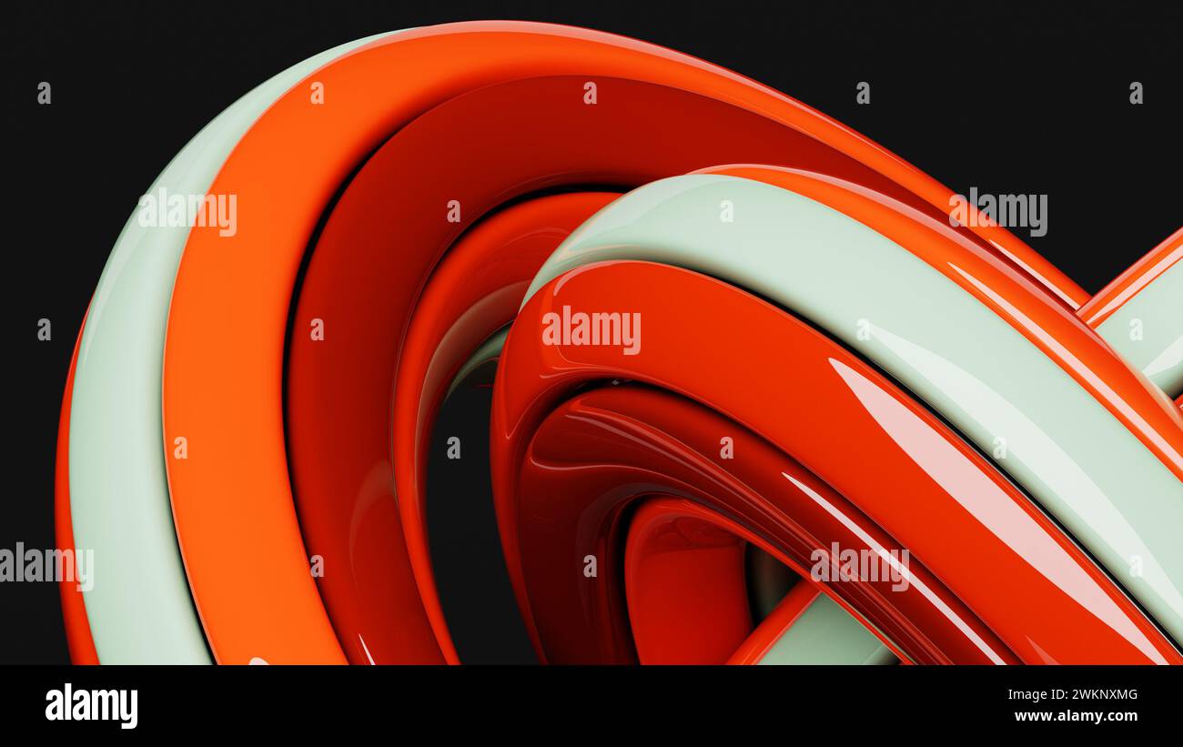 3D rendering, abstract bright figure . Colorful creative wallpaper with ...