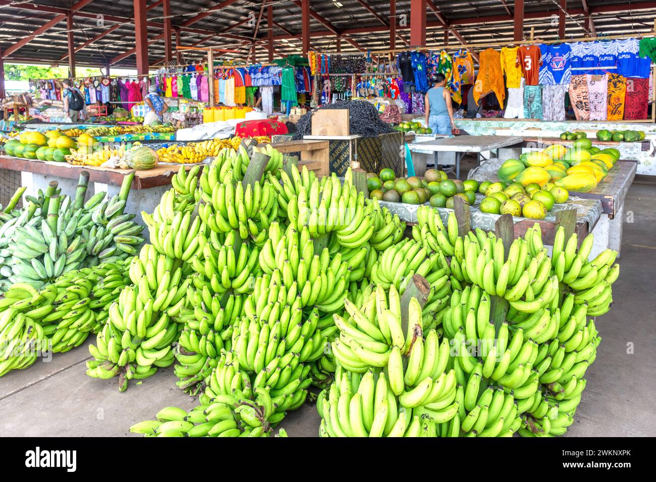Fruit stall at Fugalei Fresh Produce Market, Fugalei Street, Apia ...