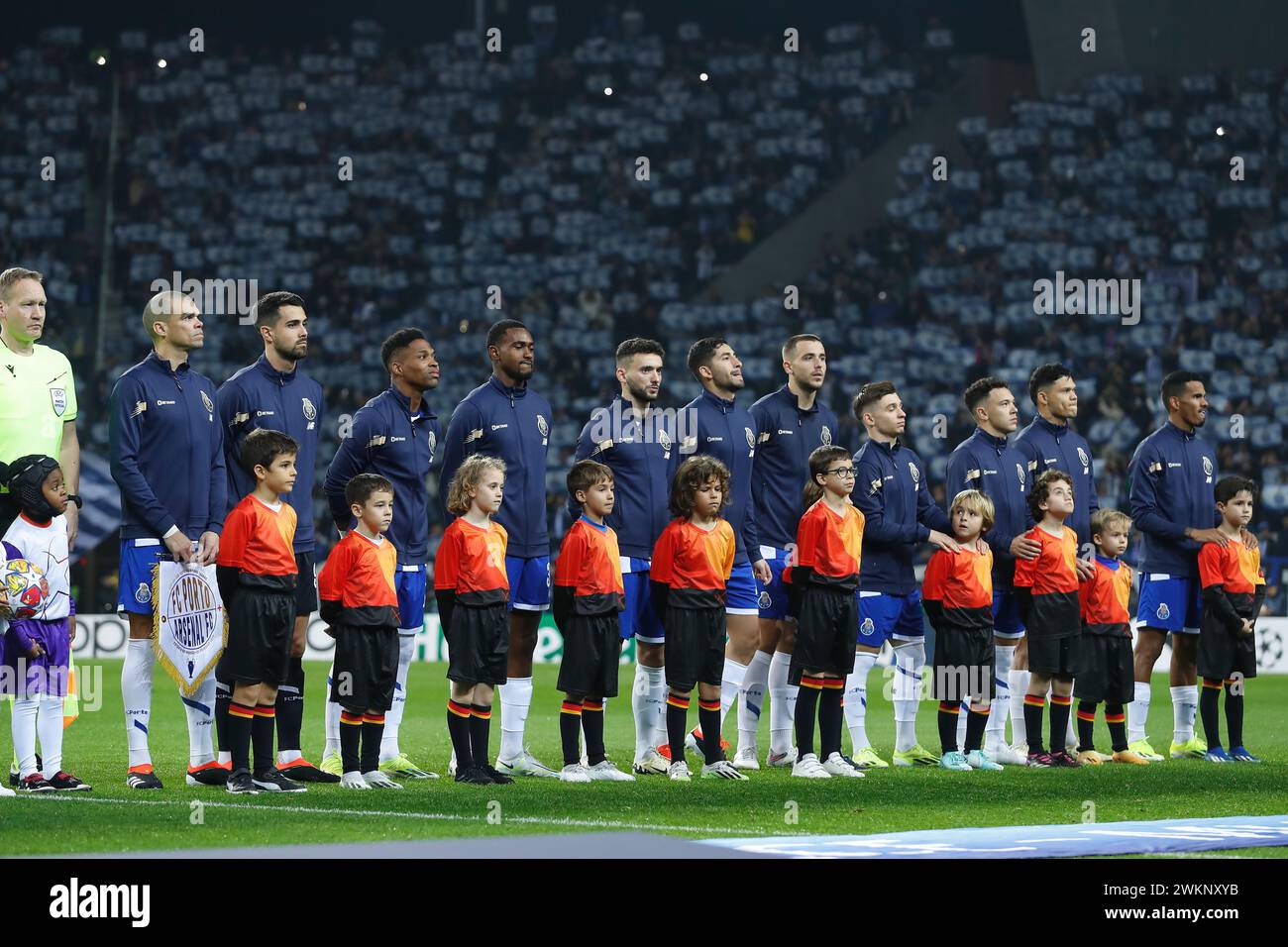 Porto, Portugal. 21st Feb, 2024. FC Porto team group line-up (Porto ...