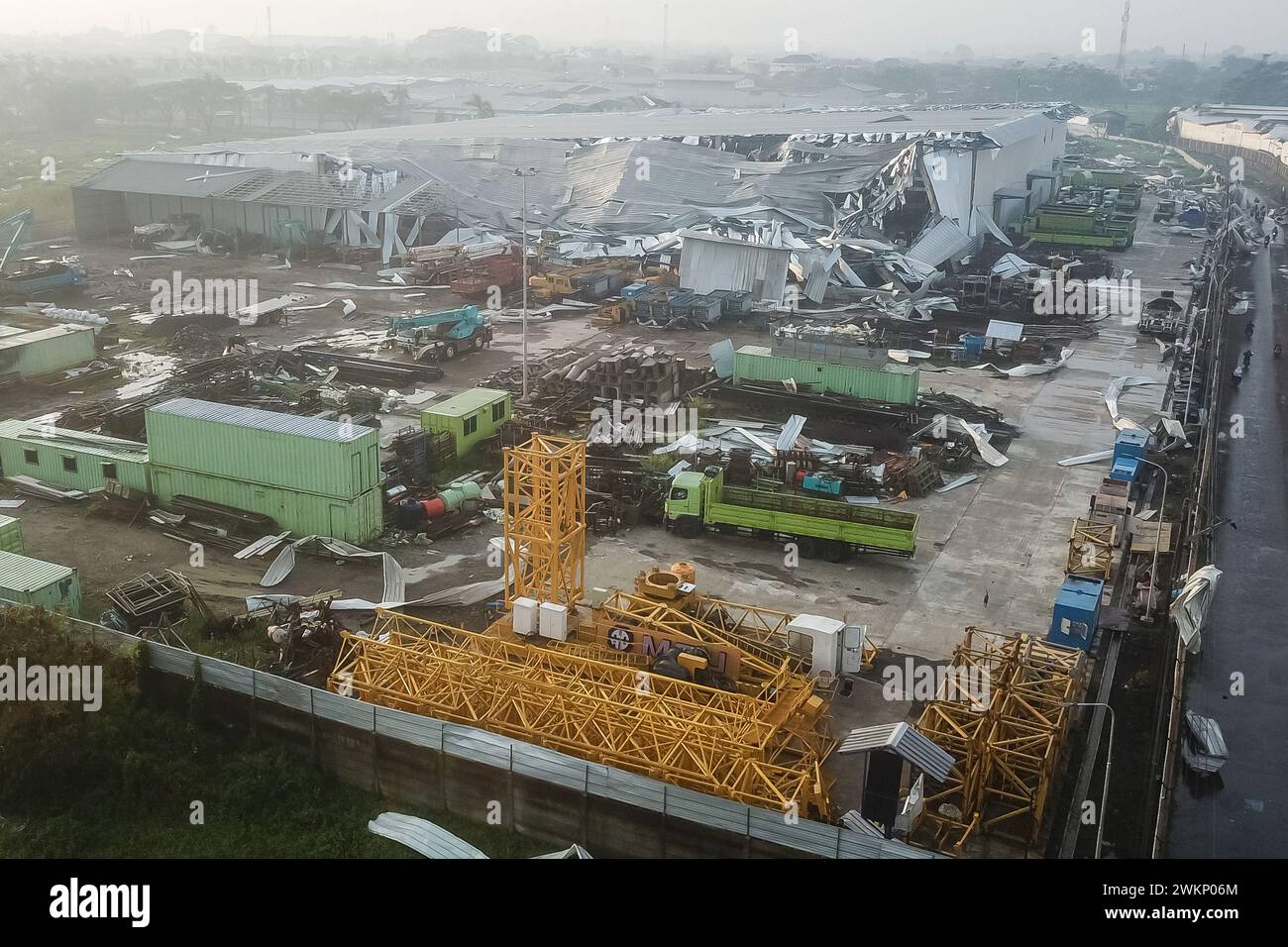 Sumedang Regency, West Java, Indonesia. 22nd Feb, 2024. Aerial view of ...