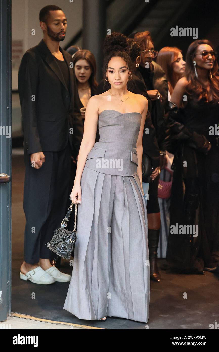 Leigh-Anne Pinnock arrives to Alberta Ferretti fashion show during ...
