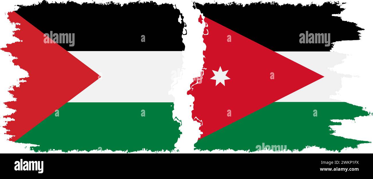 Palestine jordan flag Stock Vector Images - Alamy