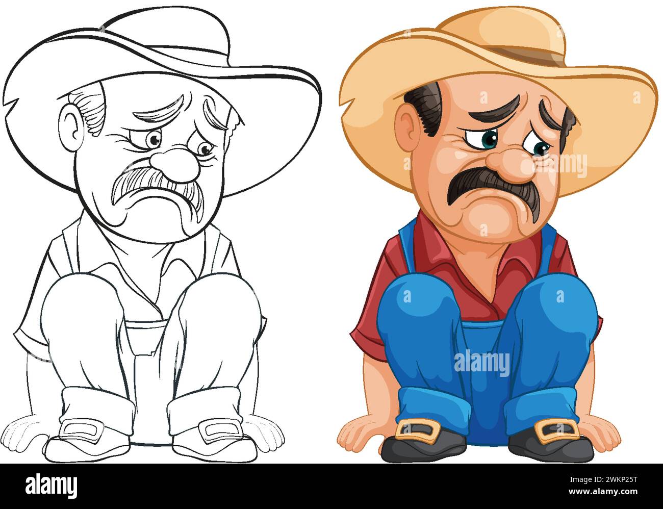 Cartoon cowboys hi-res stock photography and images - Alamy